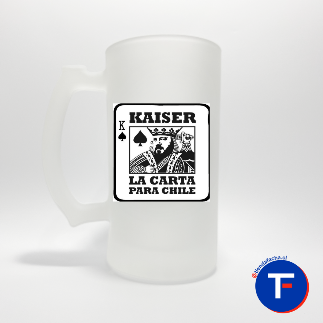 Vaso Cervecero Kaiser la Carta para Chile – Tienda Facha